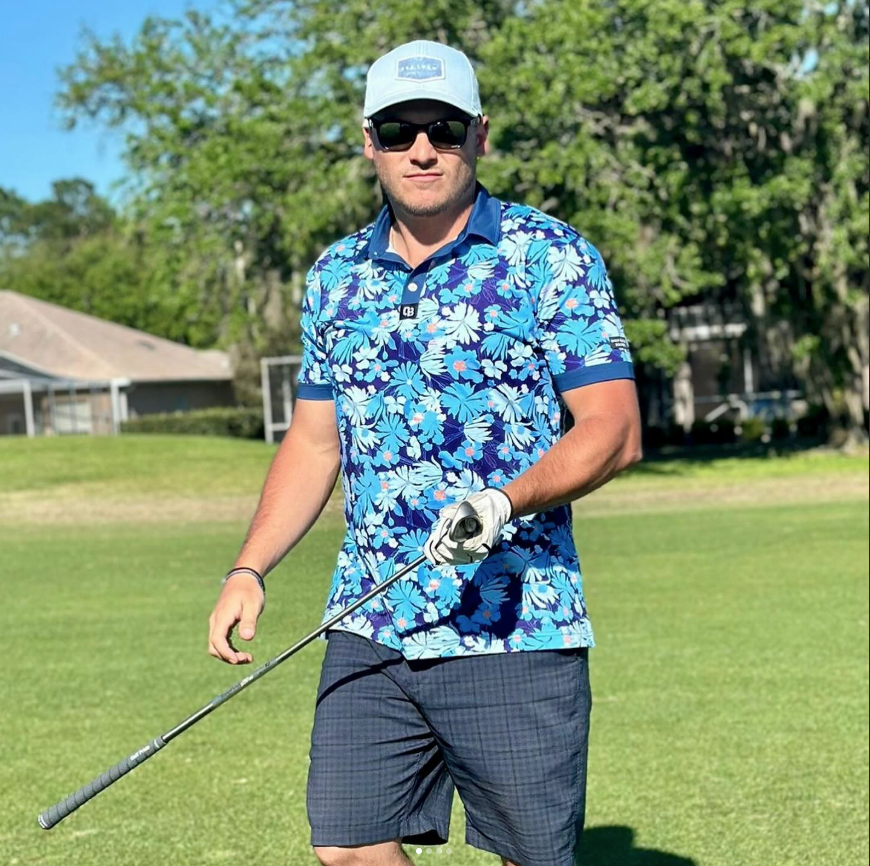 Flower Power - Men's Golf Polo – Shop Out Of Bounds